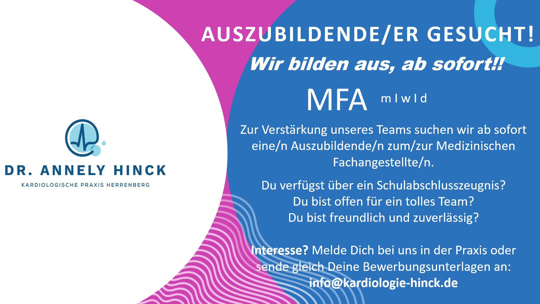 Facharztpraxis für Kardiologie Herrenberg Dr. Annely Hinck - Kontakt